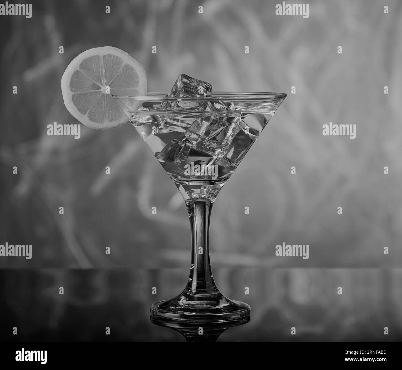 Shot glass vodka lemon Black and White Stock Photos & Images - Alamy