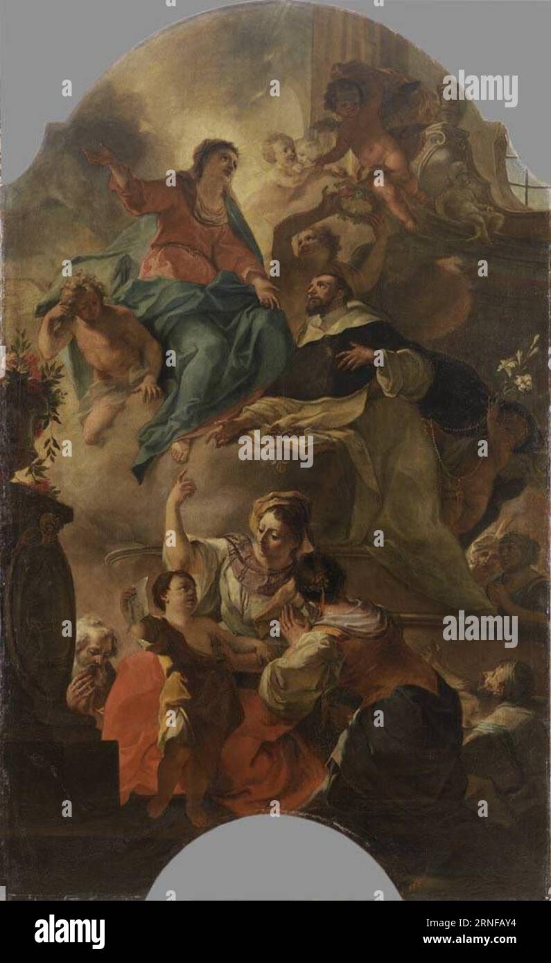 Dominikus als furbitter bei maria hi-res stock photography and images ...