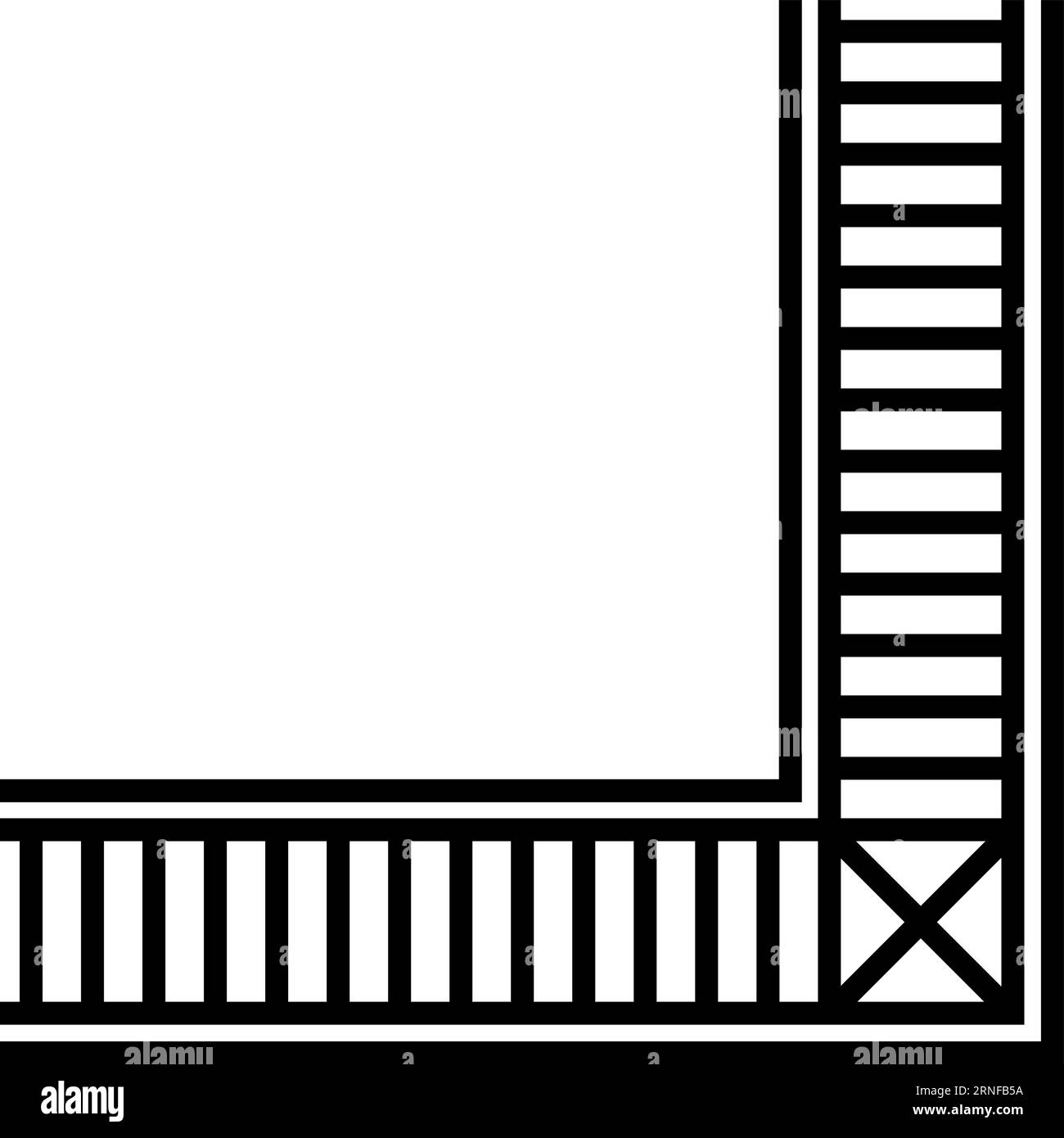 Decorative corner element. Geometric retro line border Stock Vector ... Decorative corner element. Geometric retro line border Stock Vector ...
