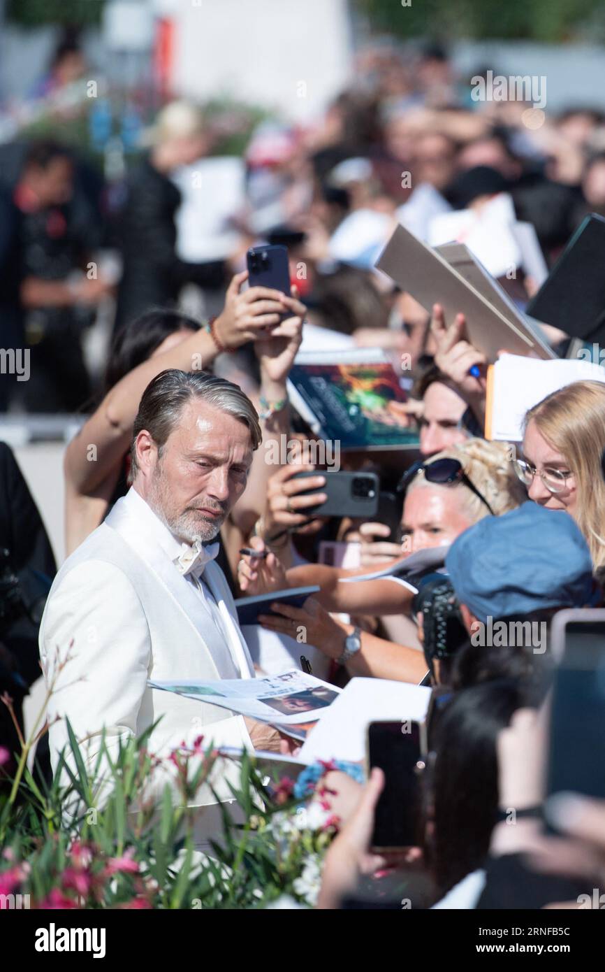 Venice, Italy. 01st Sep, 2023. Mads Mikkelsen attending the Bastarden ...