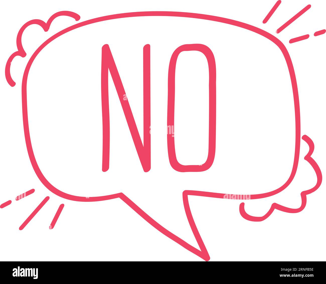 No comic cloud doodle. Hand drawn bubble Stock Vector Image & Art - Alamy