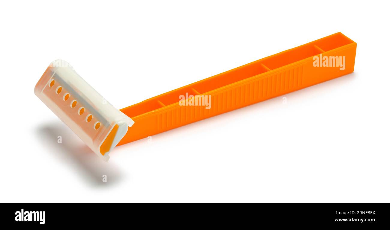 Disposable Shaving Razor Cut Out on White Stock Photo - Alamy