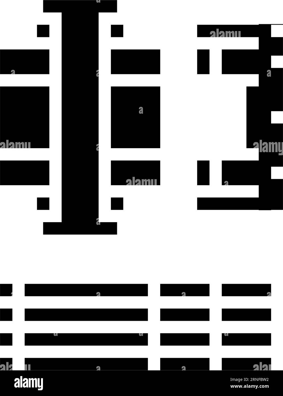 tolerance analysis mechanical engineer glyph icon vector illustration ...
