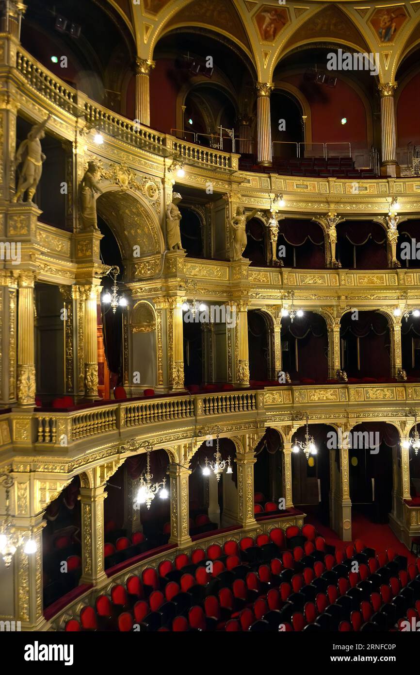 interior, Hungarian State Opera House, Magyar Állami Operaház, neo ...