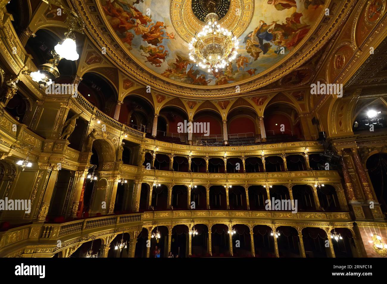 interior, Hungarian State Opera House, Magyar Állami Operaház, neo ...
