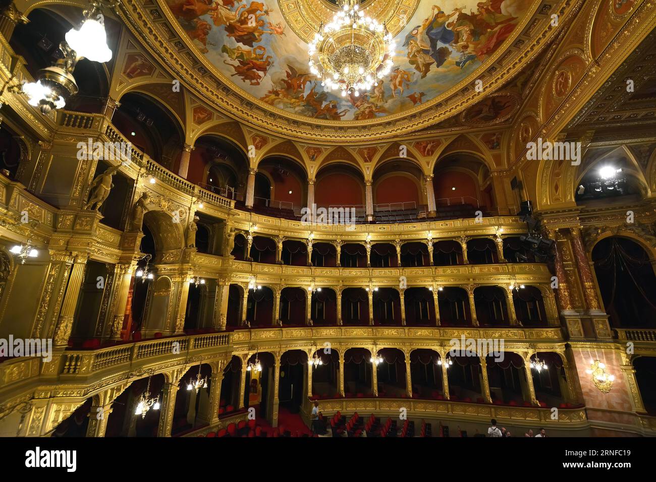 interior, Hungarian State Opera House, Magyar Állami Operaház, neo ...