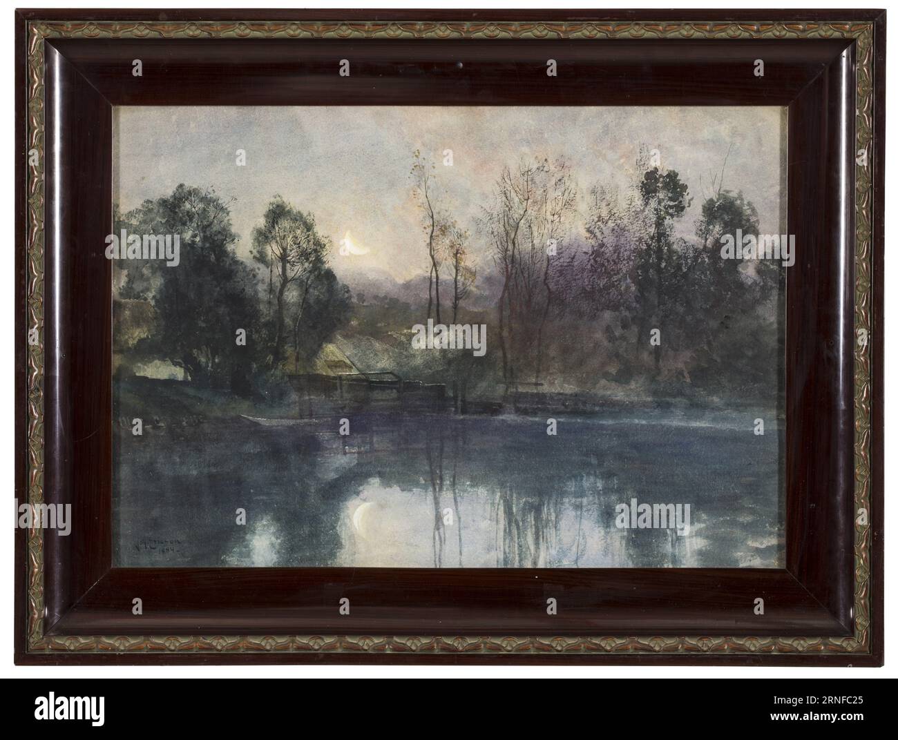 Moonlight 1884 by Johan Ericson Stock Photo - Alamy