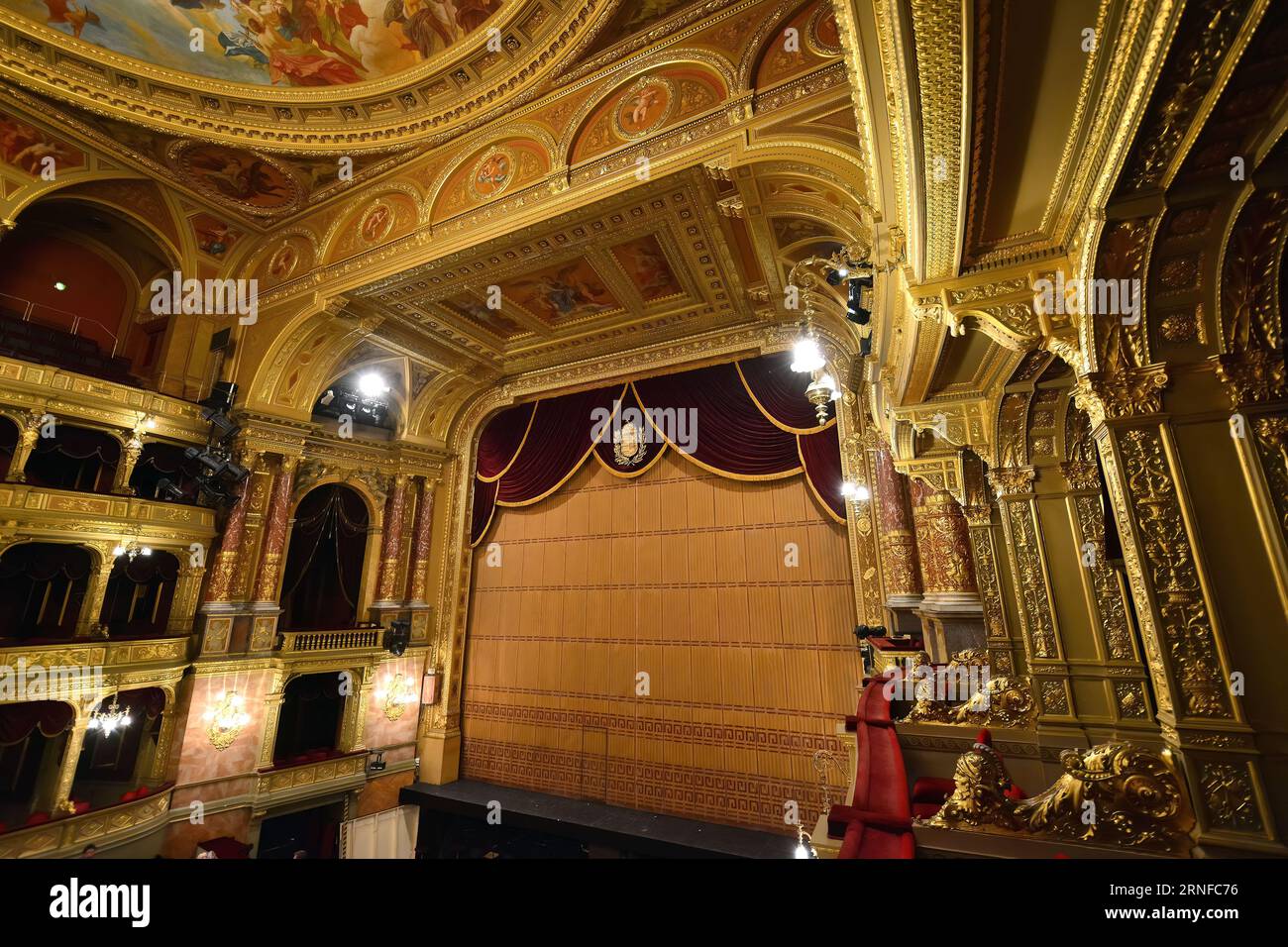 interior, Hungarian State Opera House, Magyar Állami Operaház, neo ...