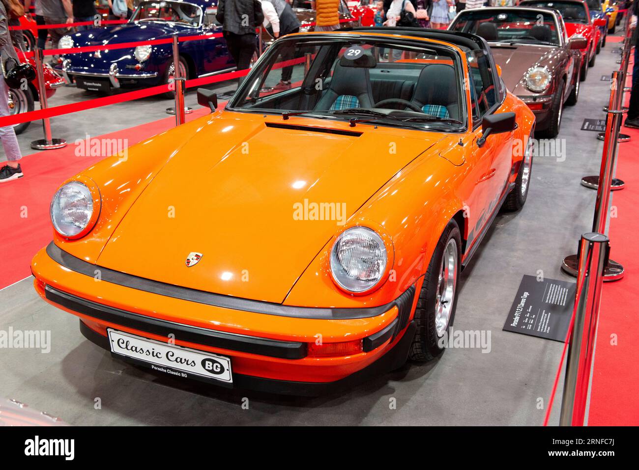 Orange Porsche 911 2.7 Carrera Targa 1974 at the 75 Years of Porsche ...