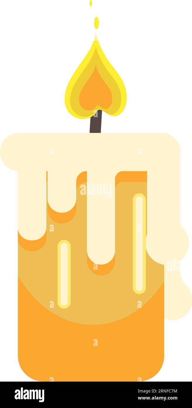 Melted candle Stock Vector Images - Alamy