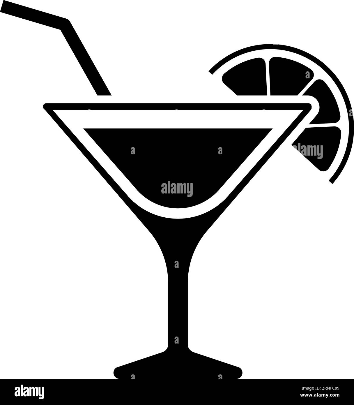 Symbol lime glass icon Black and White Stock Photos & Images - Alamy