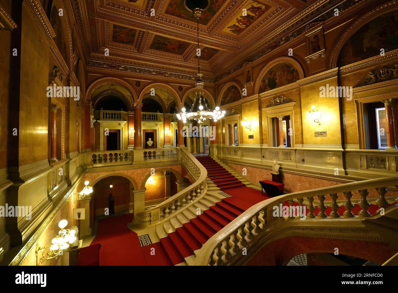 interior, Hungarian State Opera House, Magyar Állami Operaház, neo ...