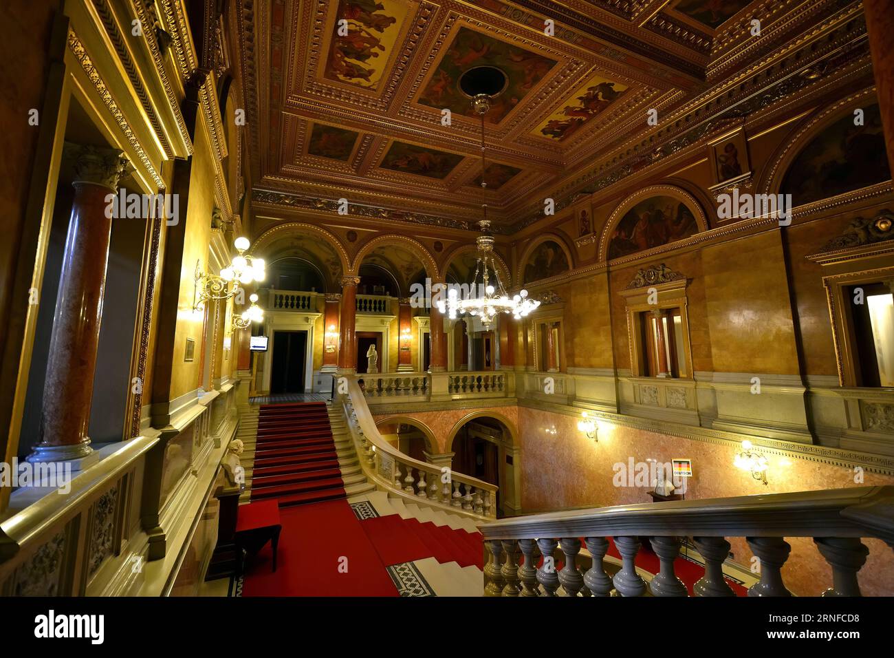 interior, Hungarian State Opera House, Magyar Állami Operaház, neo ...