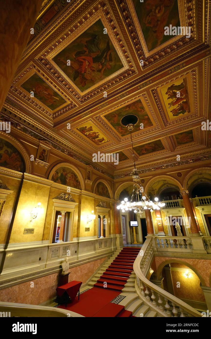 interior, Hungarian State Opera House, Magyar Állami Operaház, neo ...