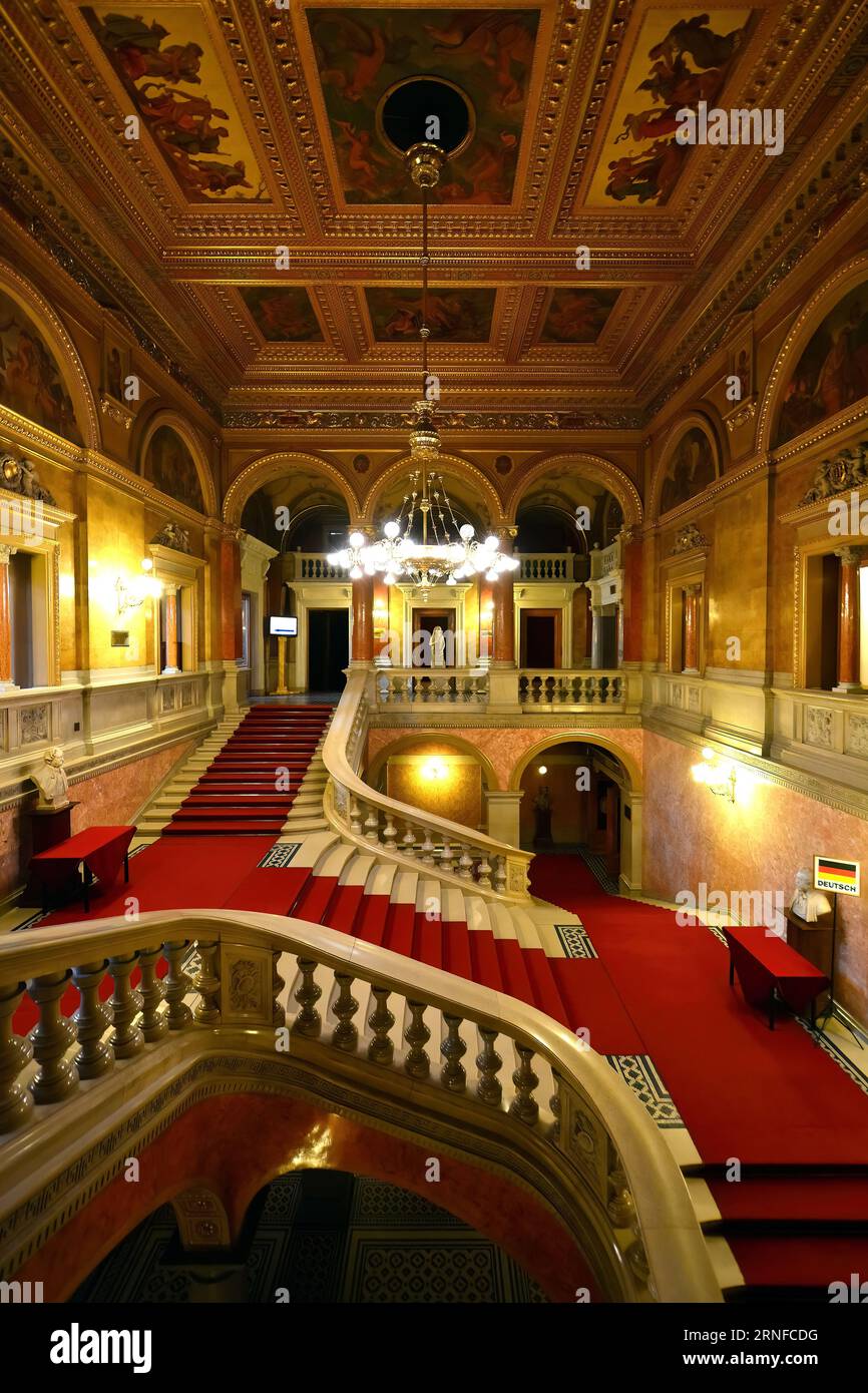 interior, Hungarian State Opera House, Magyar Állami Operaház, neo ...
