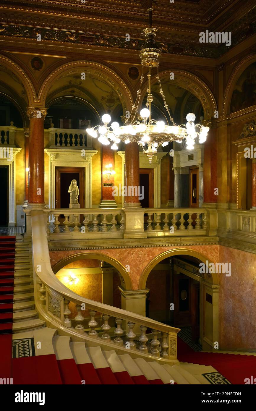 interior, Hungarian State Opera House, Magyar Állami Operaház, neo ...