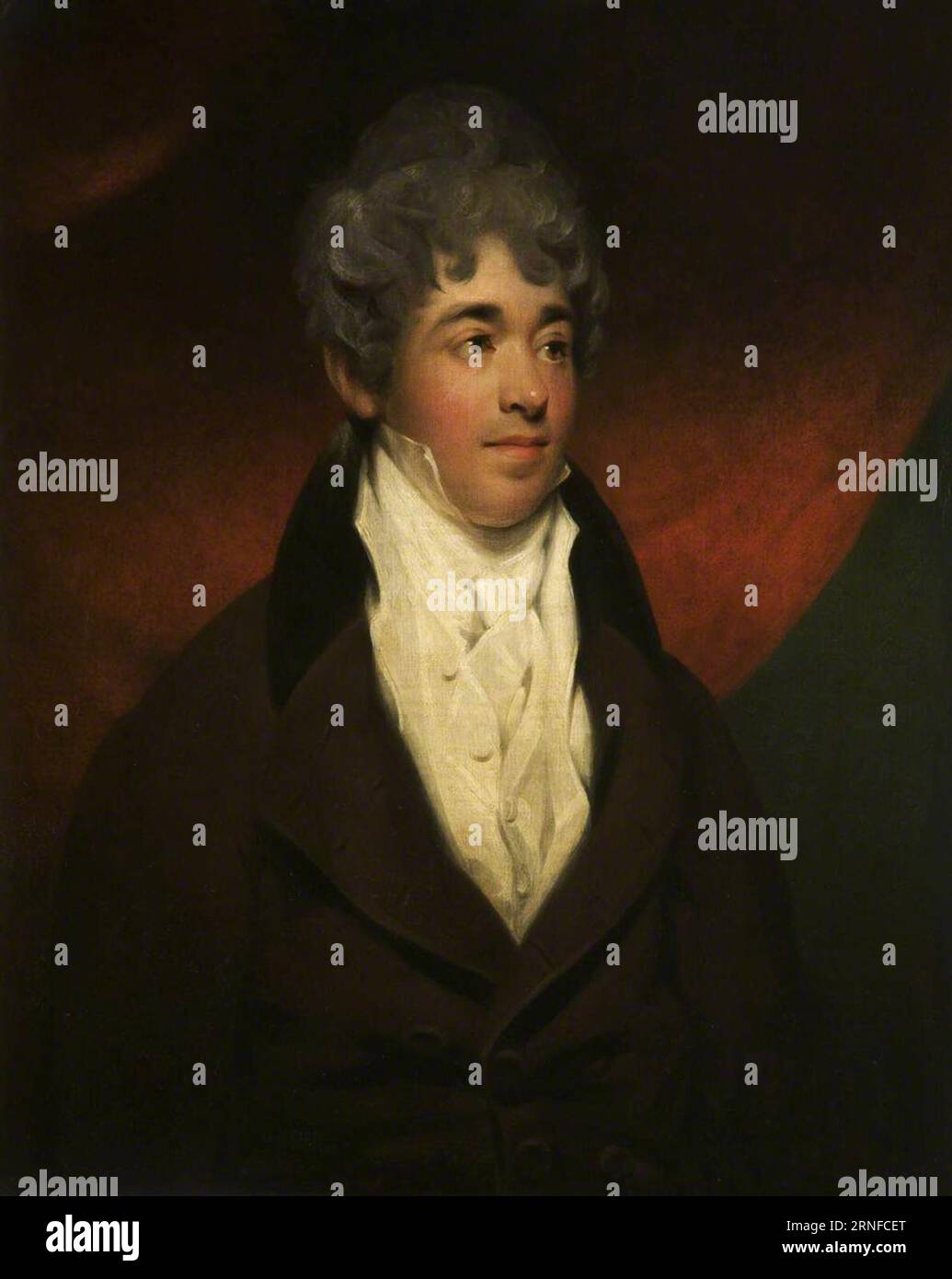 The Hon. William Booth Grey (1773-1852) 1801 by John James Halls Stock ...