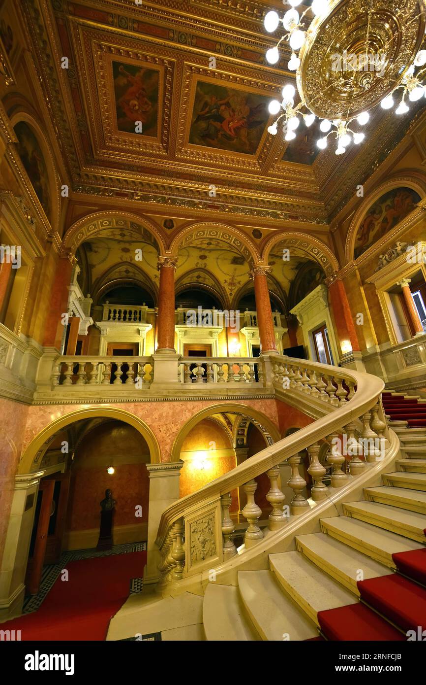 interior, Hungarian State Opera House, Magyar Állami Operaház, neo ...