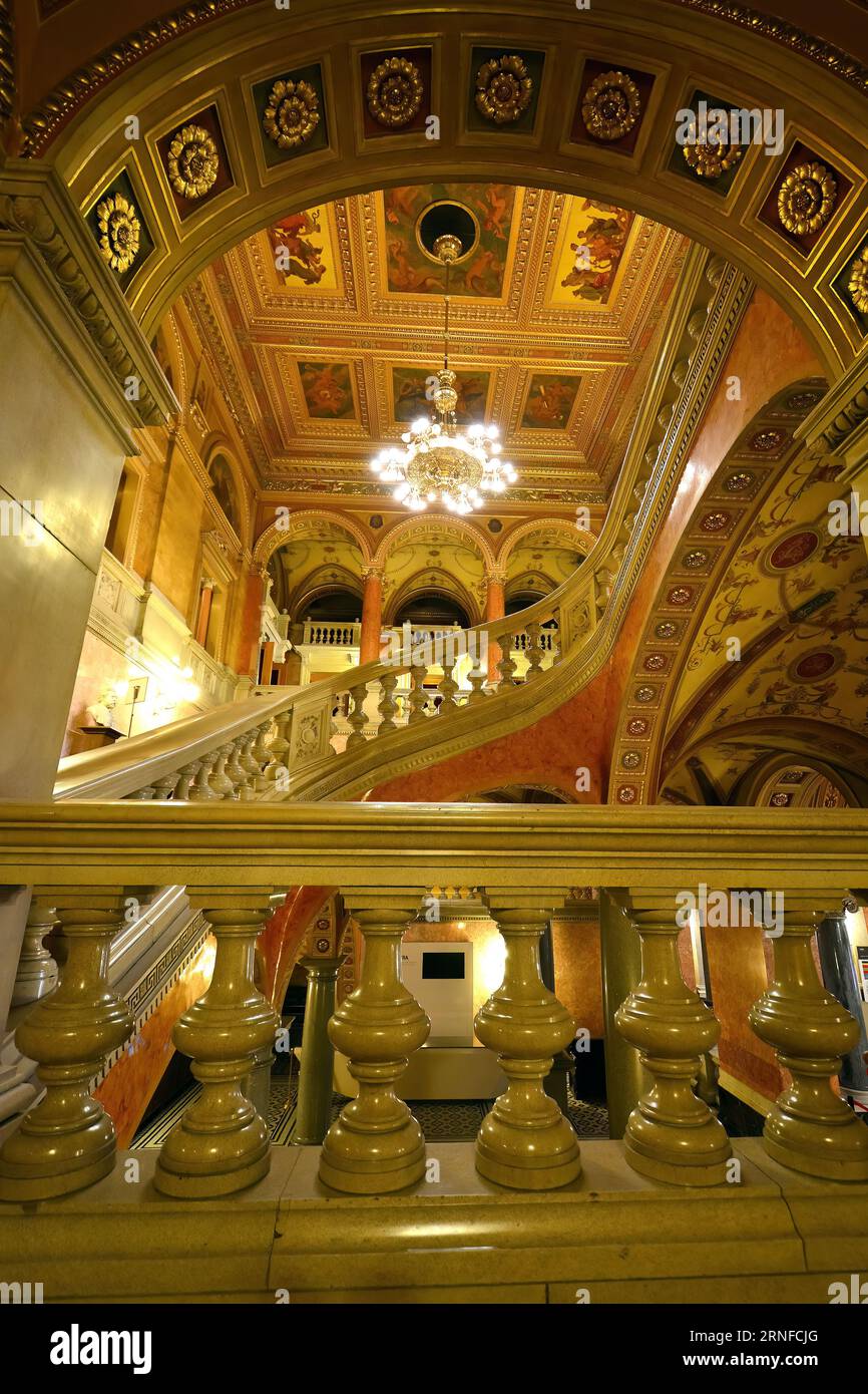 interior, Hungarian State Opera House, Magyar Állami Operaház, neo ...