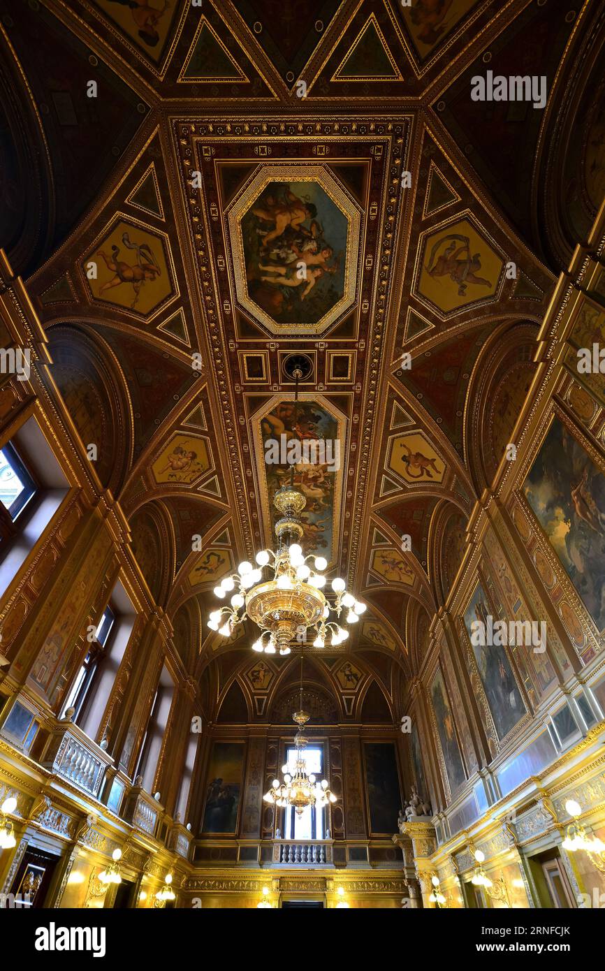 interior, Hungarian State Opera House, Magyar Állami Operaház, neo ...