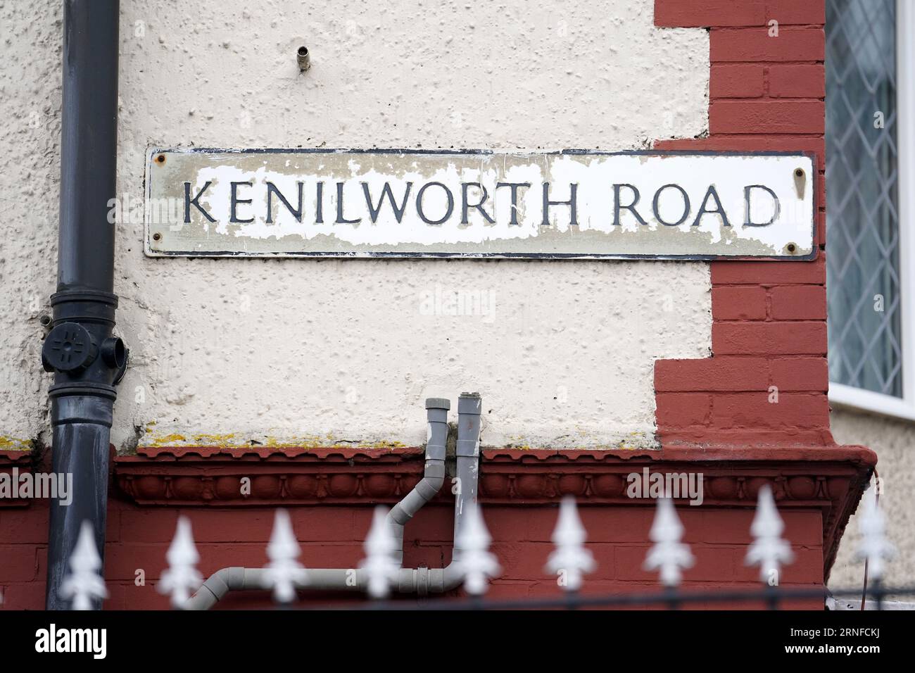 A general view of a road sign ahead of the Premier League match at ...