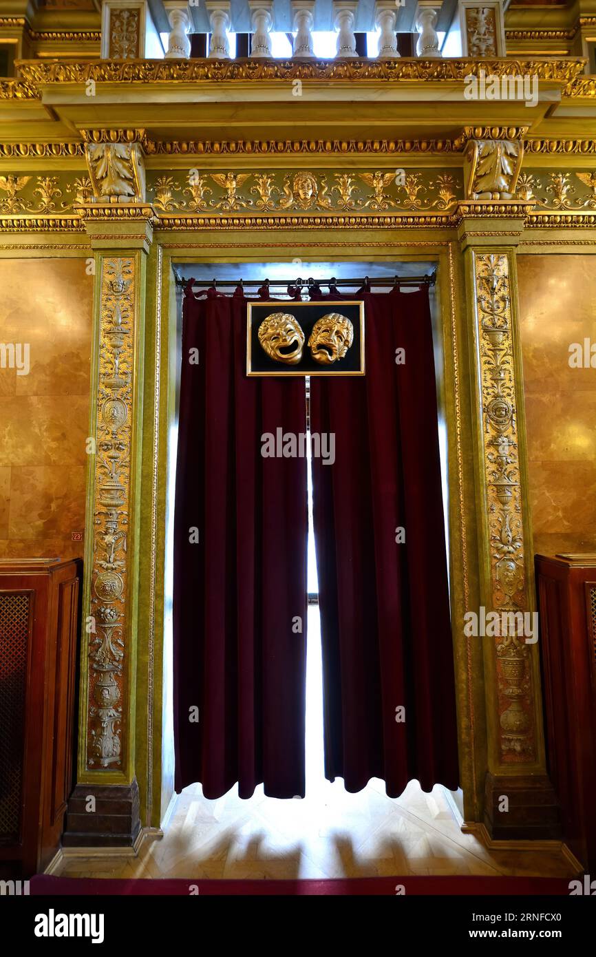 interior, Hungarian State Opera House, Magyar Állami Operaház, neo ...