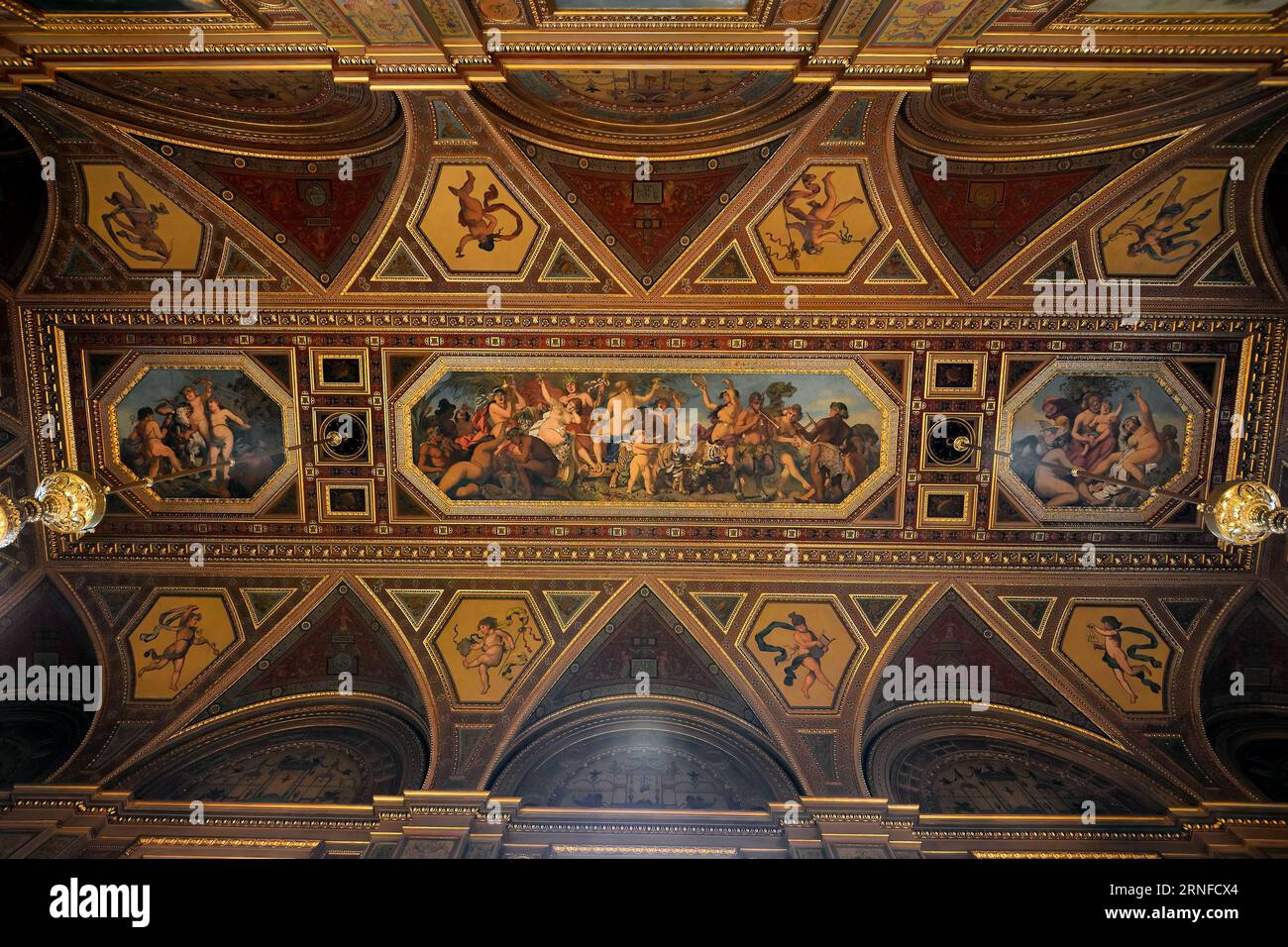 interior, Hungarian State Opera House, Magyar Állami Operaház, neo ...