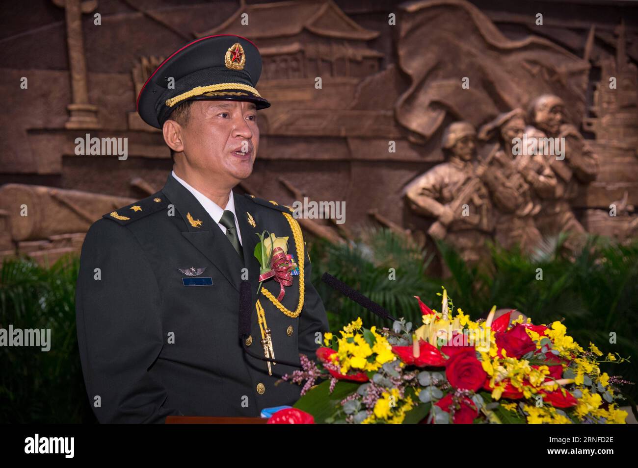 (160801) -- MACAO, Aug. 1, 2016 -- Wang Wen, commander of the Chinese ...