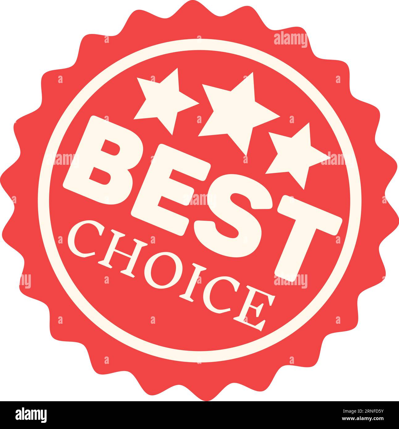 Best choice round badge. Red premium label Stock Vector Image & Art - Alamy