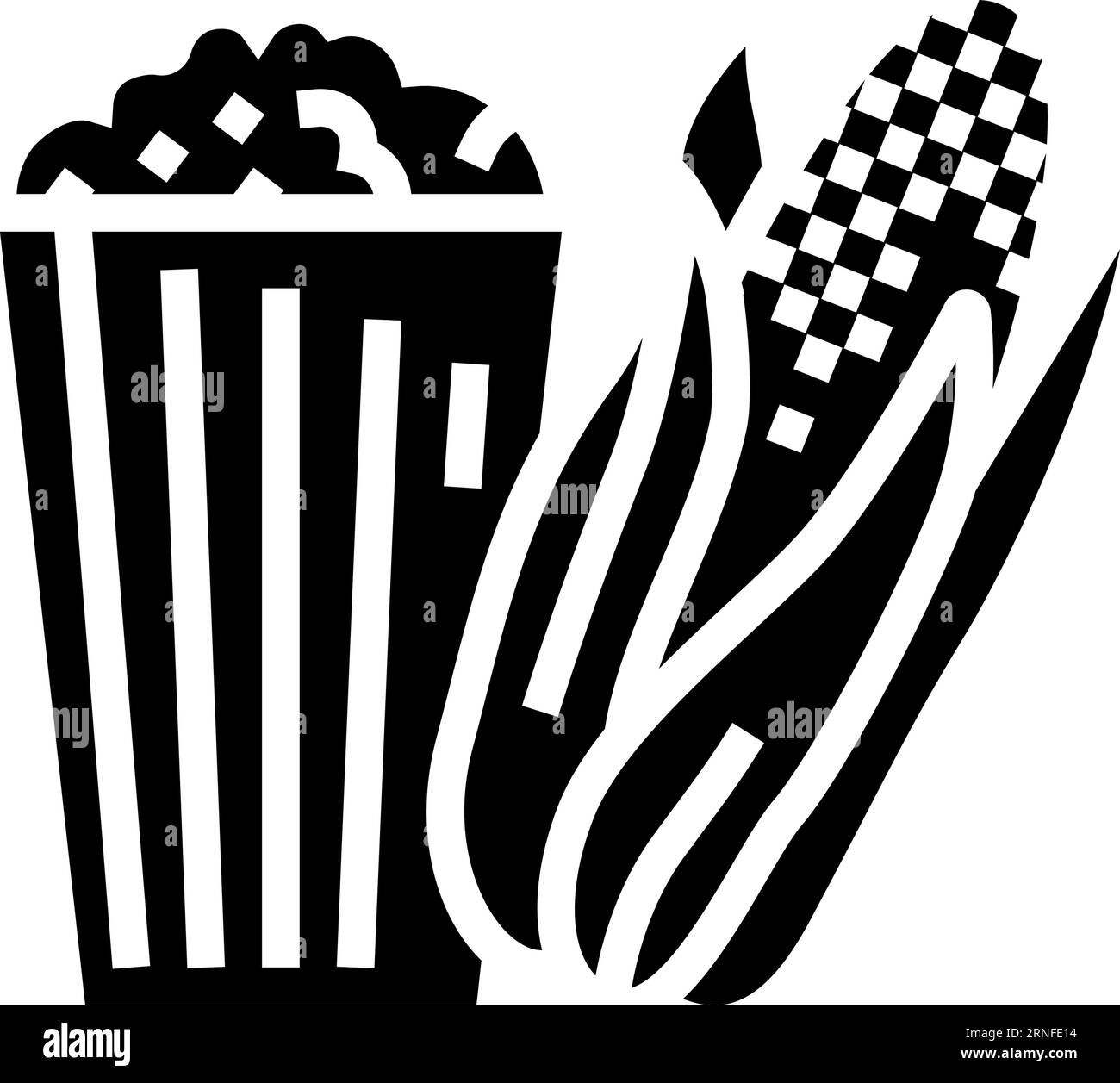 Popcorn falling Stock Vector Images - Alamy