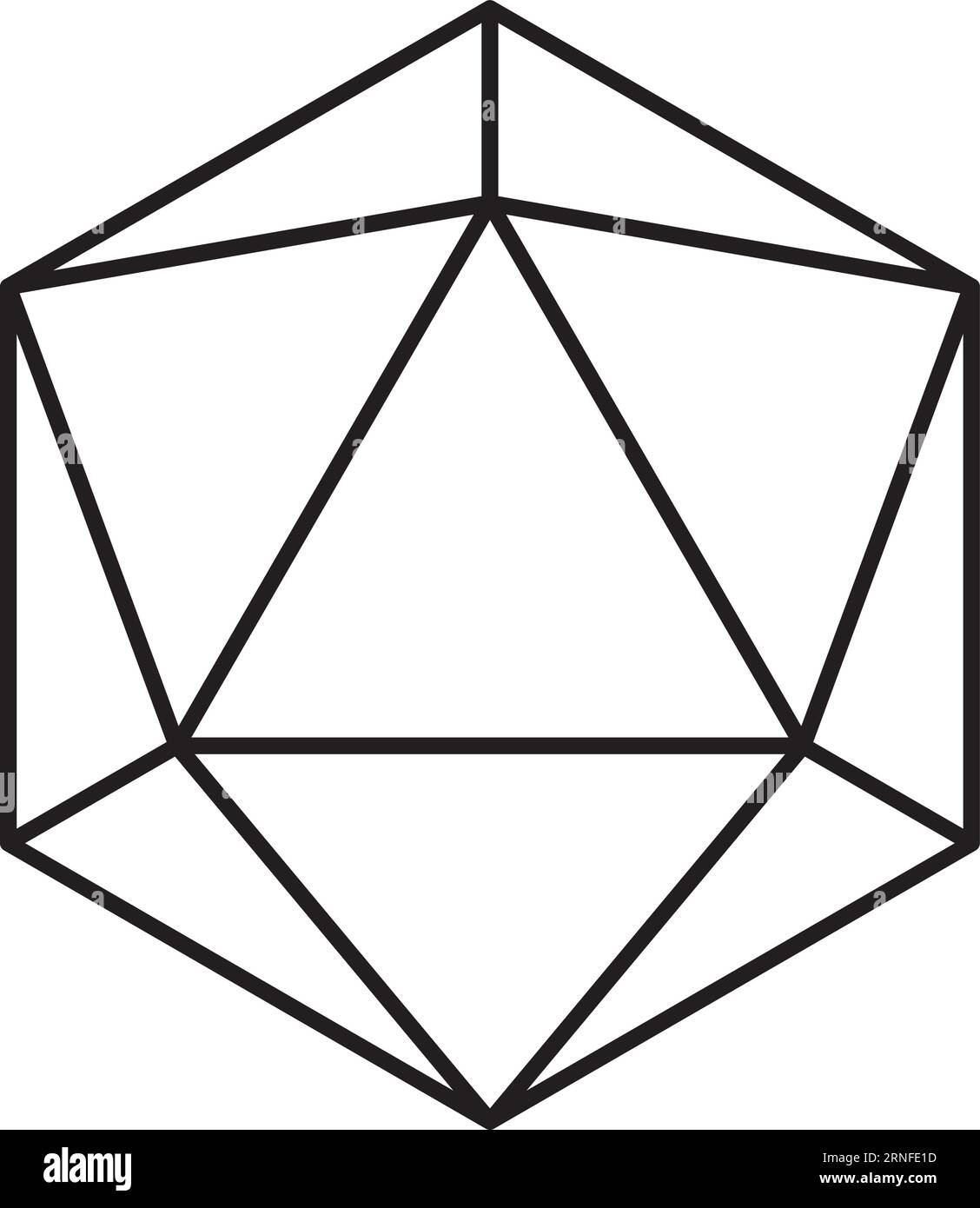 Hexagon crystal Black and White Stock Photos & Images - Alamy