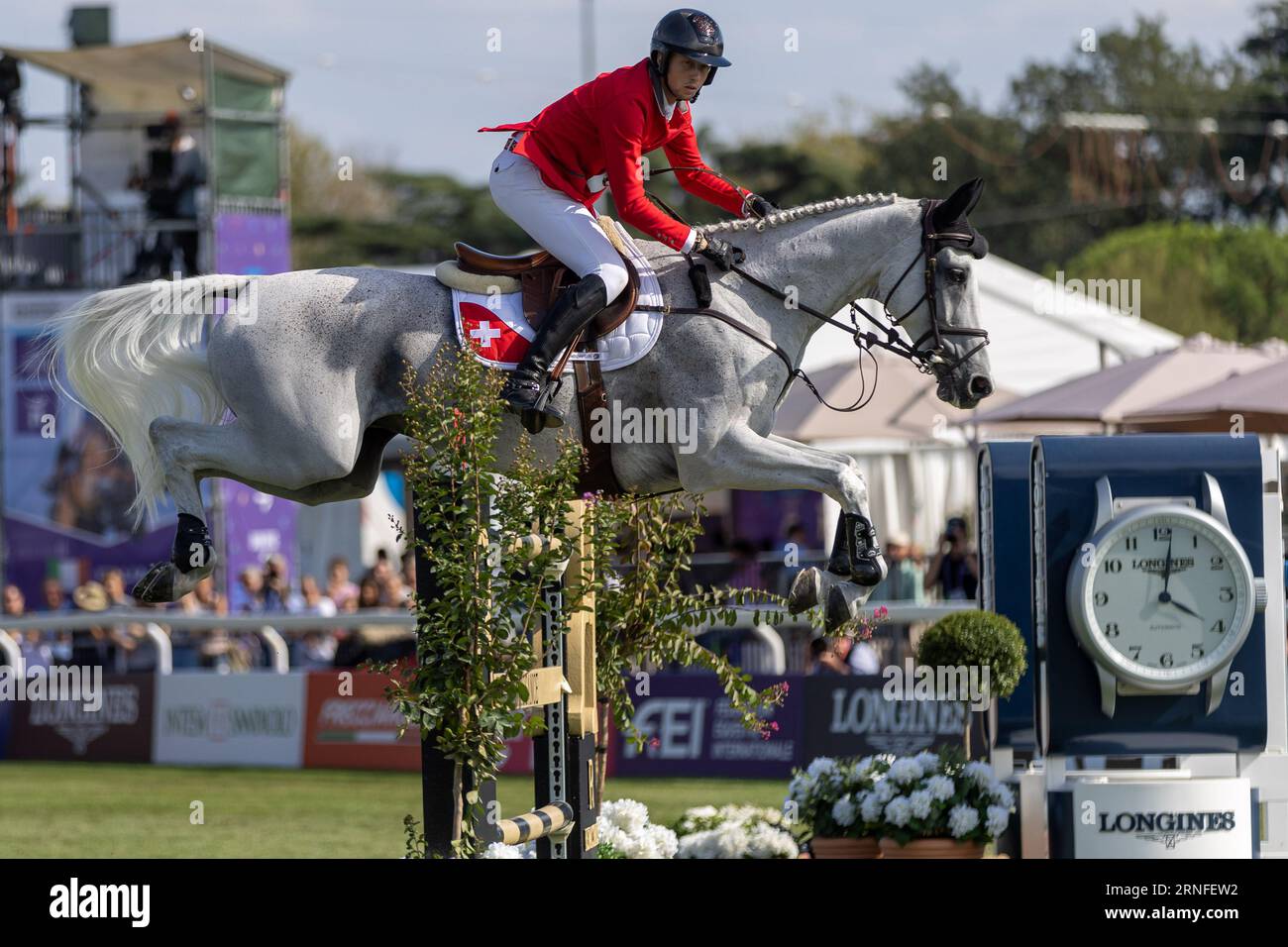 Martin fuchs of switzerland riding leone jei hi-res stock photography ...