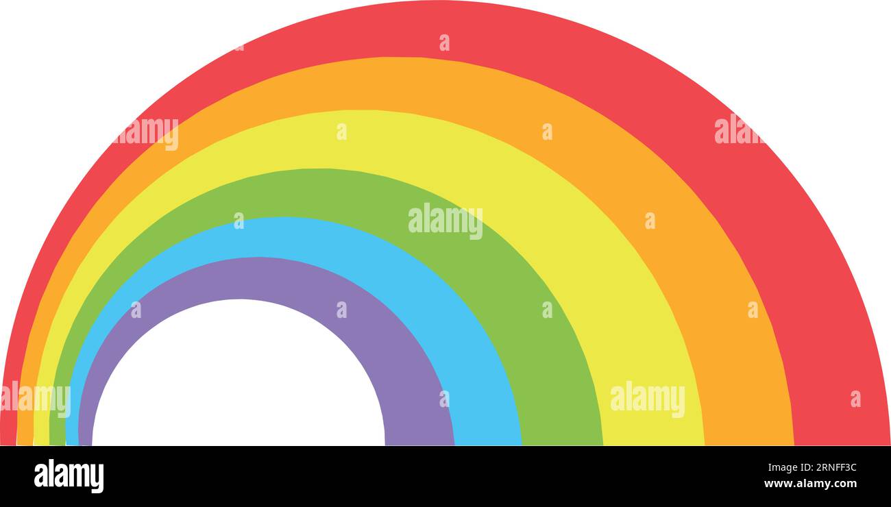 Rainbow arch icon. Color LGBT rights symbol Stock Vector Image & Art ...