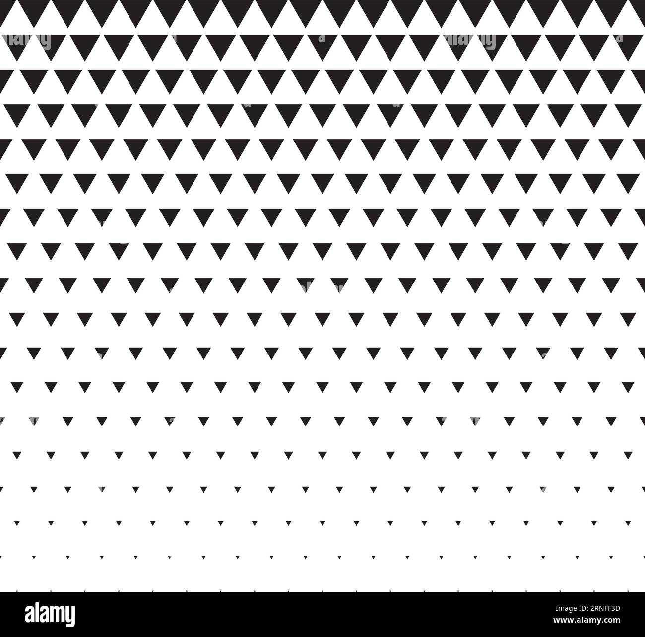 Halftone gradient with black triangle pattern. Background template ...