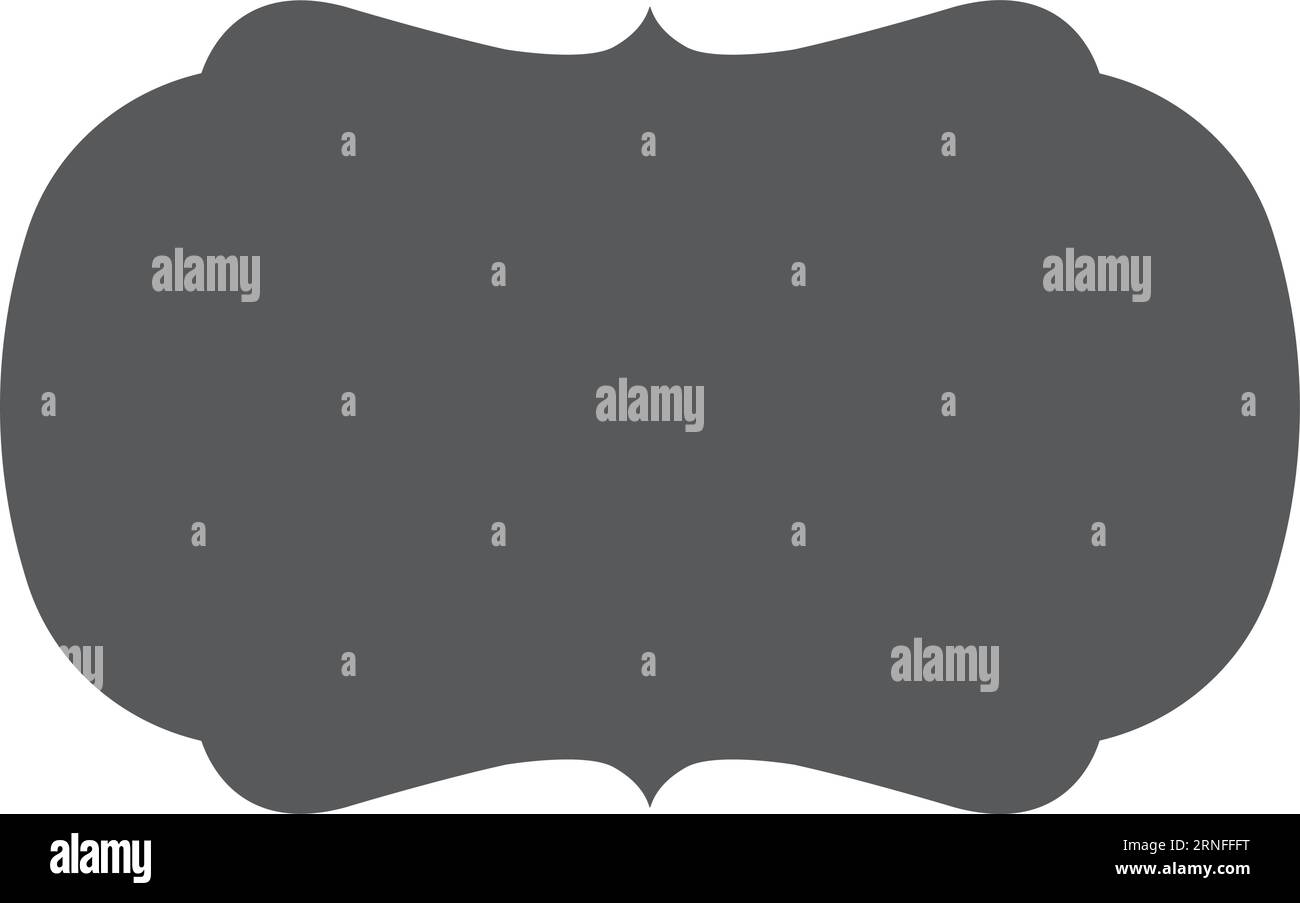 Black badge template. Vintage decorative blank badge Stock Vector Image ...