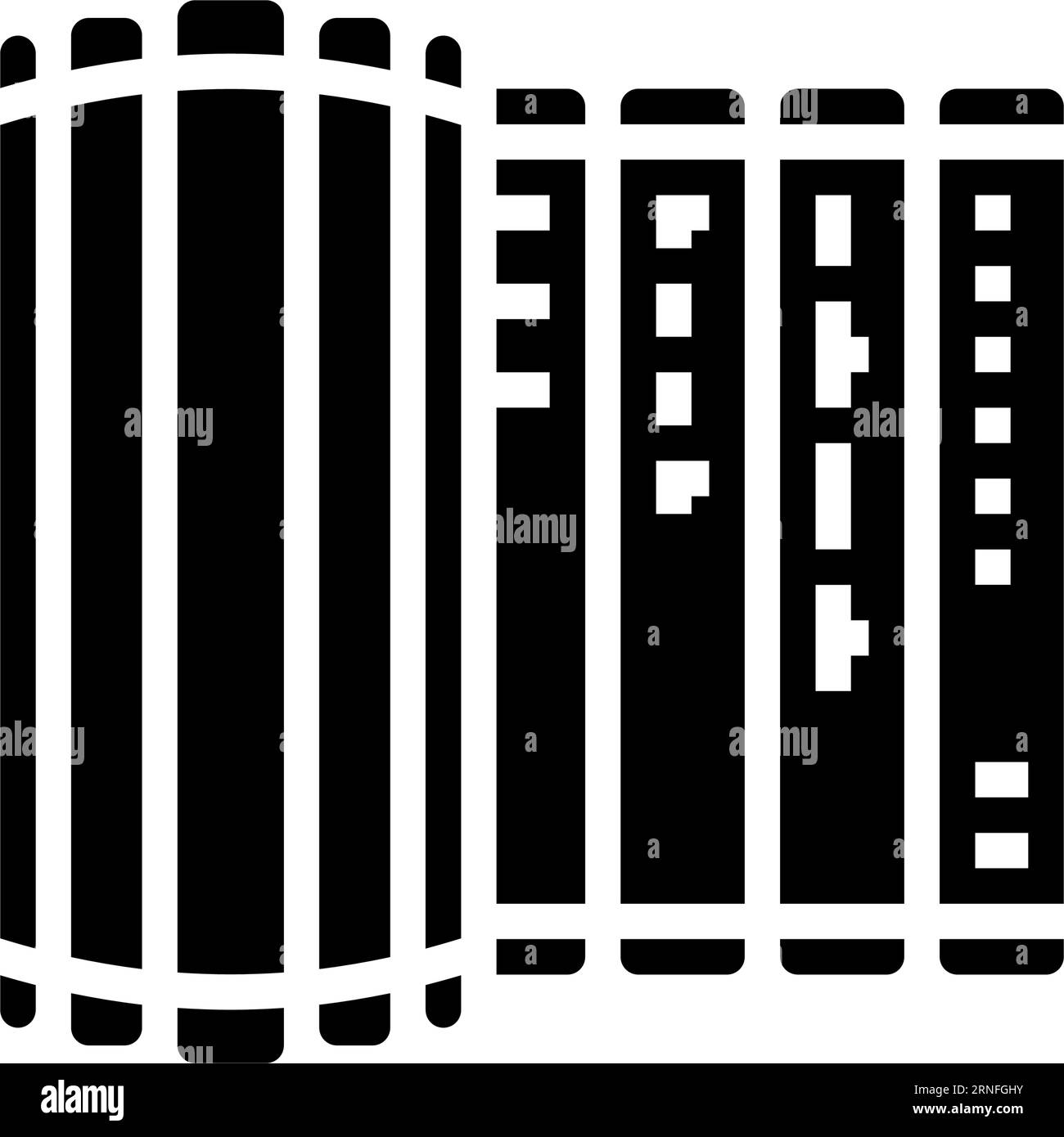 bamboo scroll taoism glyph icon vector illustration Stock Vector Image ...