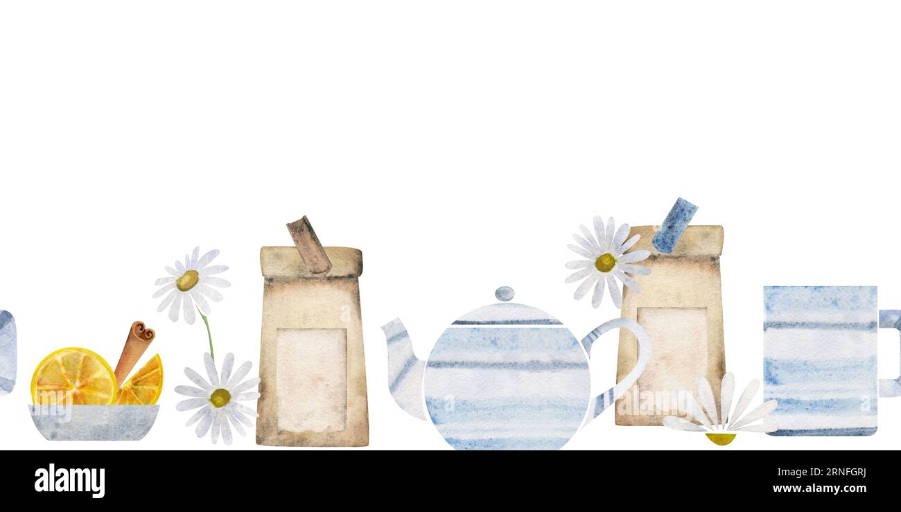 Teapot tea bag crockery Cut Out Stock Images & Pictures - Alamy