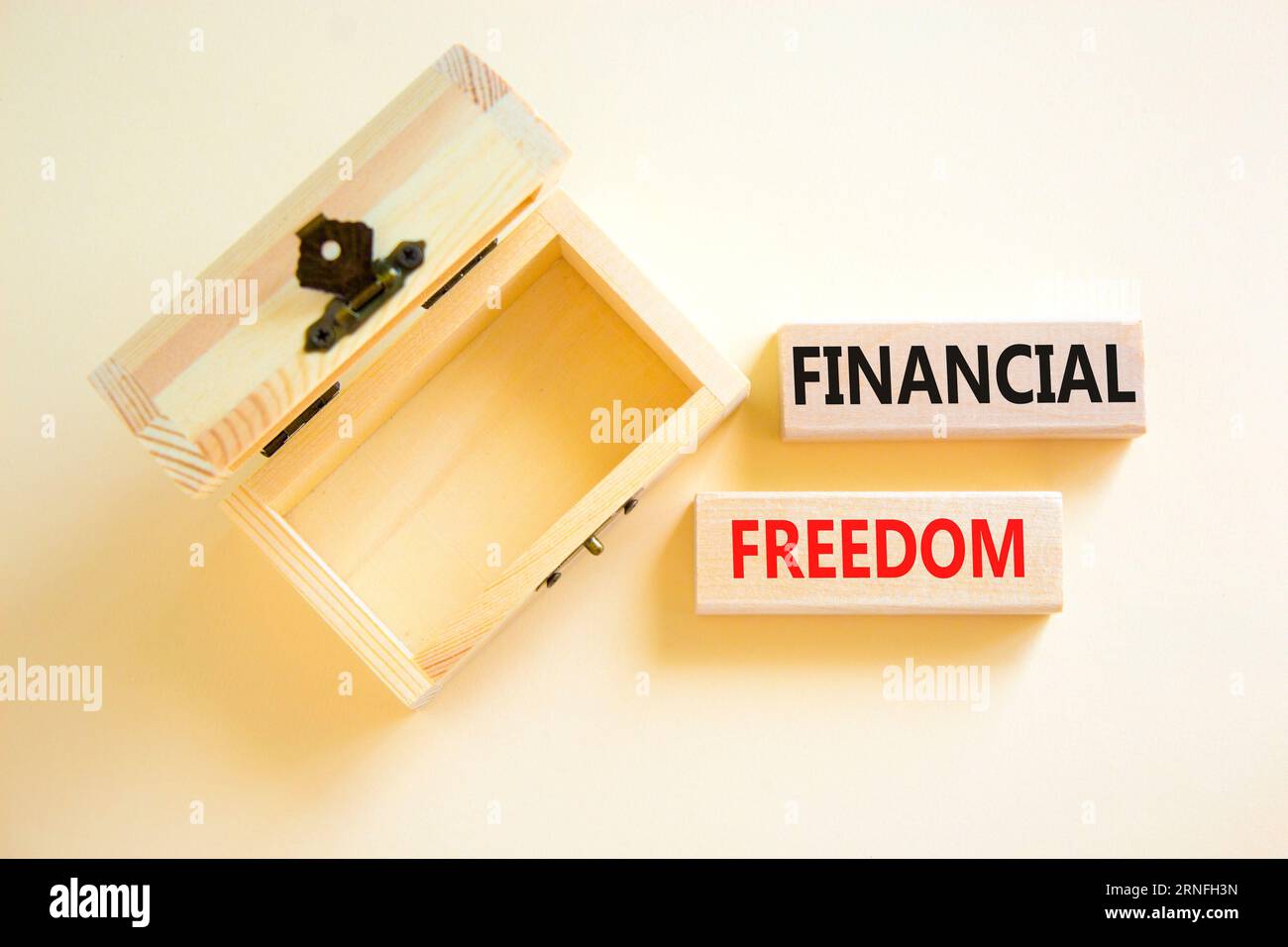 Financial freedom symbol. Concept words Financial freedom on beautiful ...