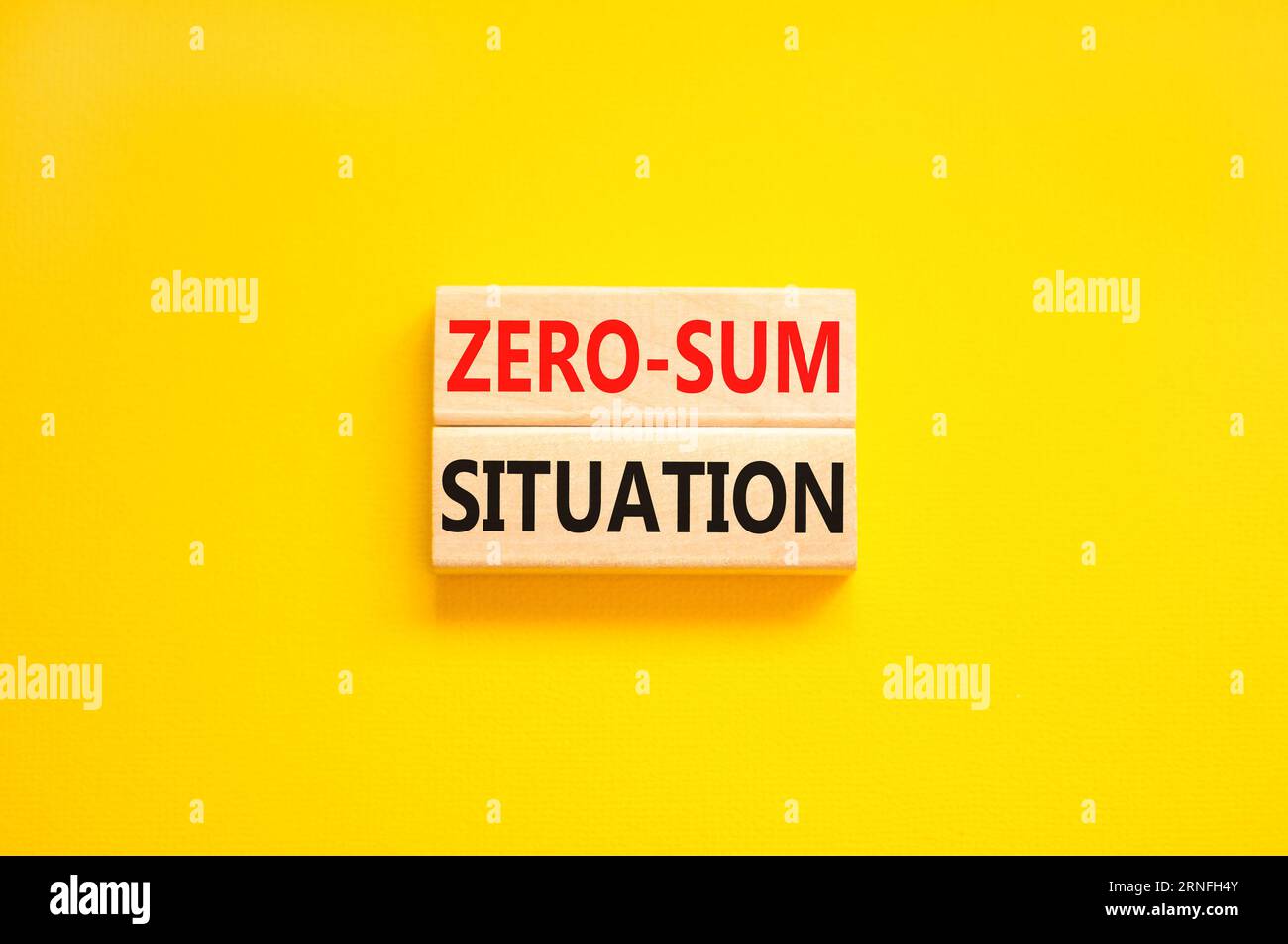 Zero-sum situation symbol. Concept words Zero-sum situation on ...