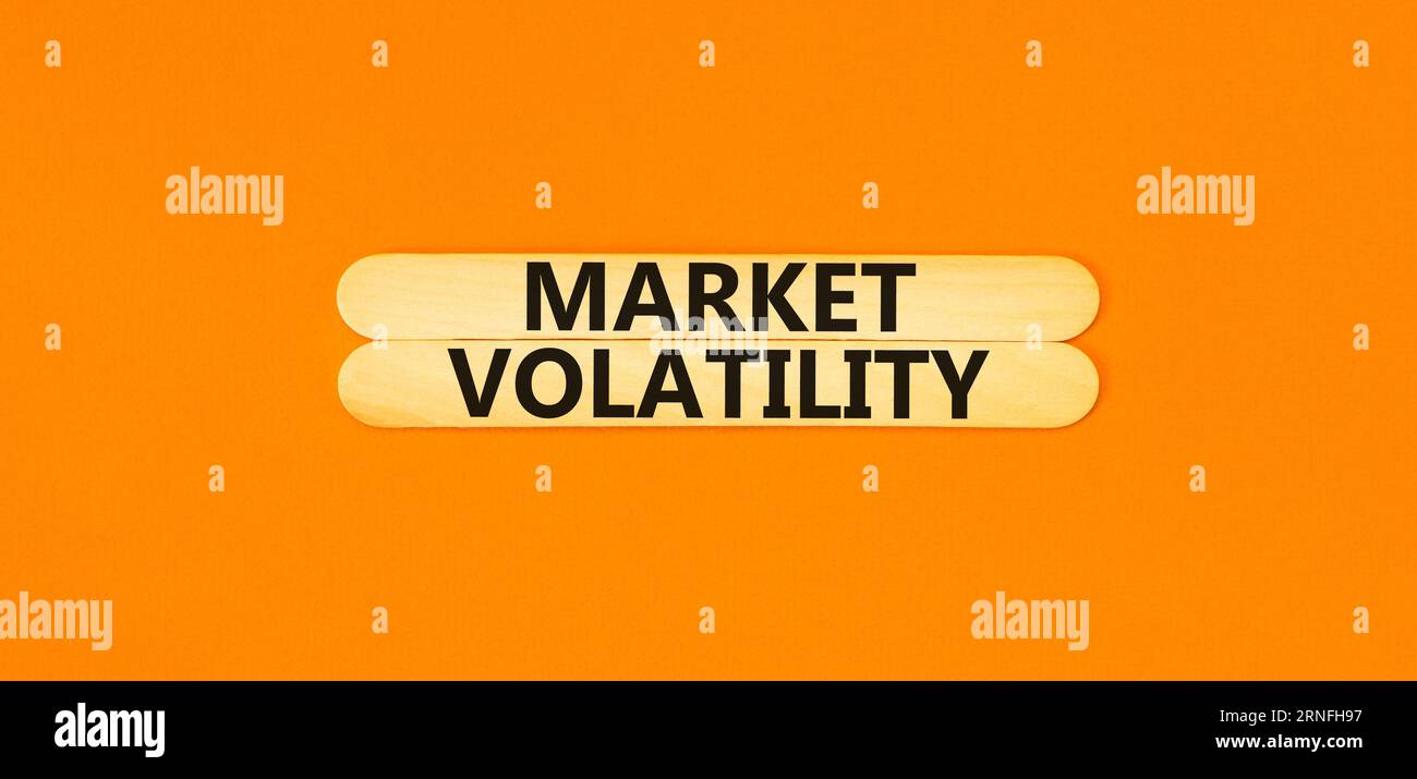 Market volatility symbol. Concept words Market volatility on beautiful ...