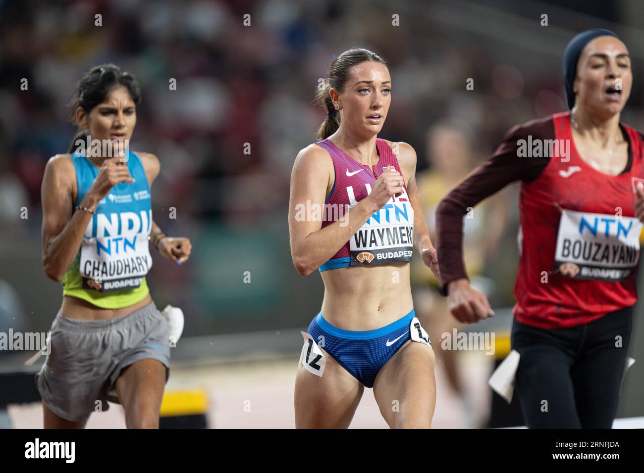 Courtney Wayment participating in the 3000 m Steeplechase at the World ... Courtney Wayment participating in the 3000 m Steeplechase at the World ...