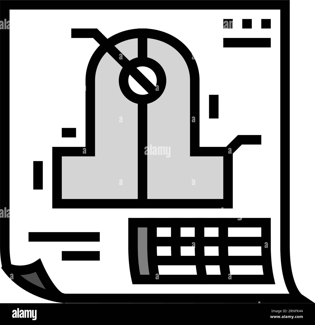Technical Drawings Architectural Drafter Color Icon Vector Illustration