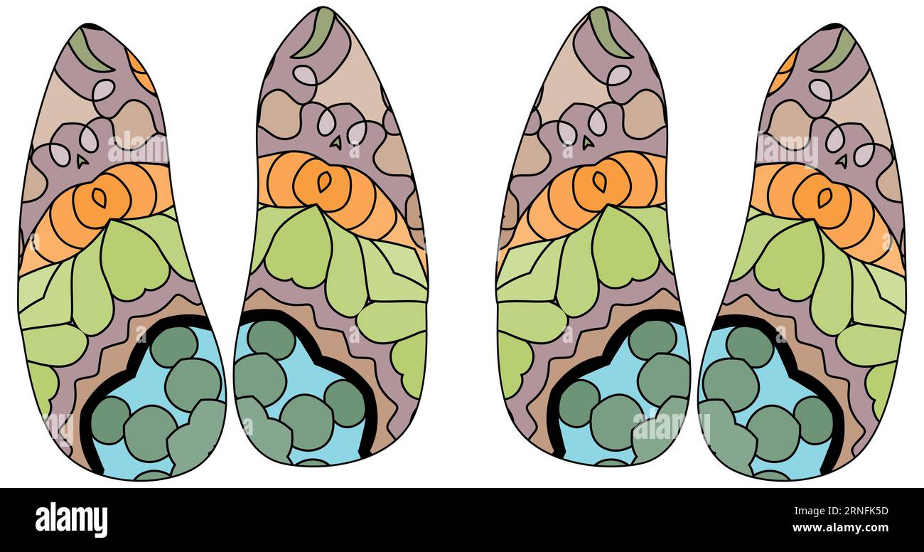 Goat hooves print. Decorative unusual object Stock Vector Image & Art ...