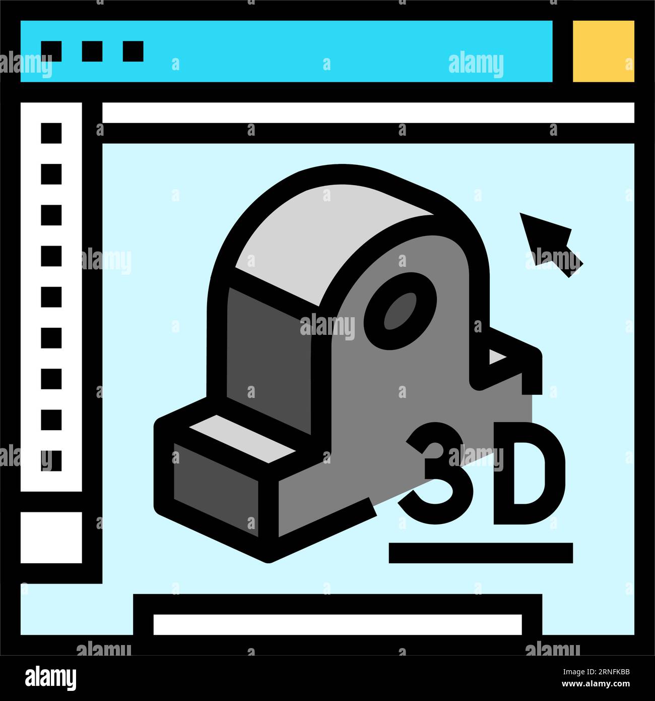 3d Modeling Architectural Drafter Color Icon Vector Illustration Stock Vector Image And Art Alamy