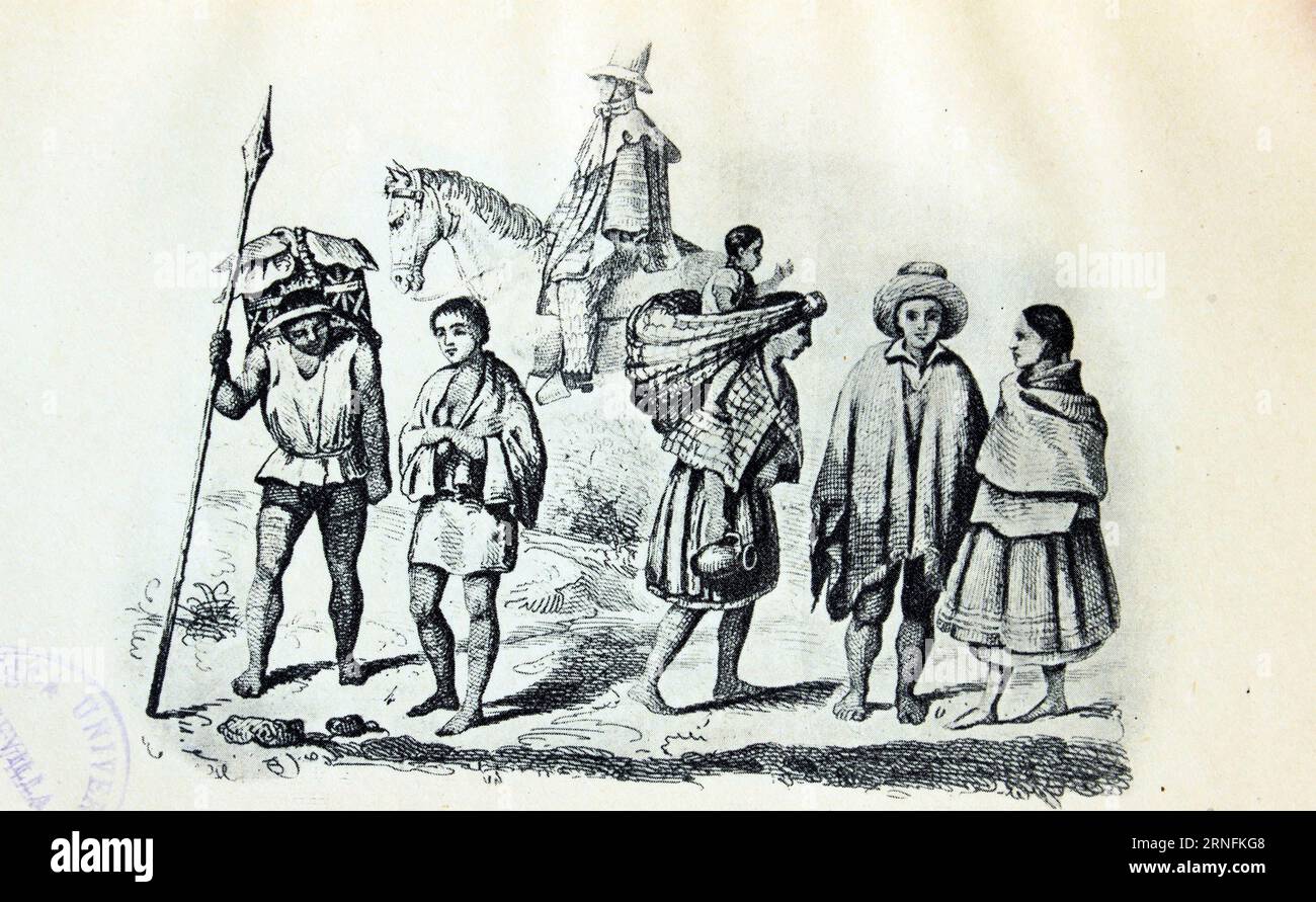 Ancient cities of America, 1842 Stock Photo - Alamy