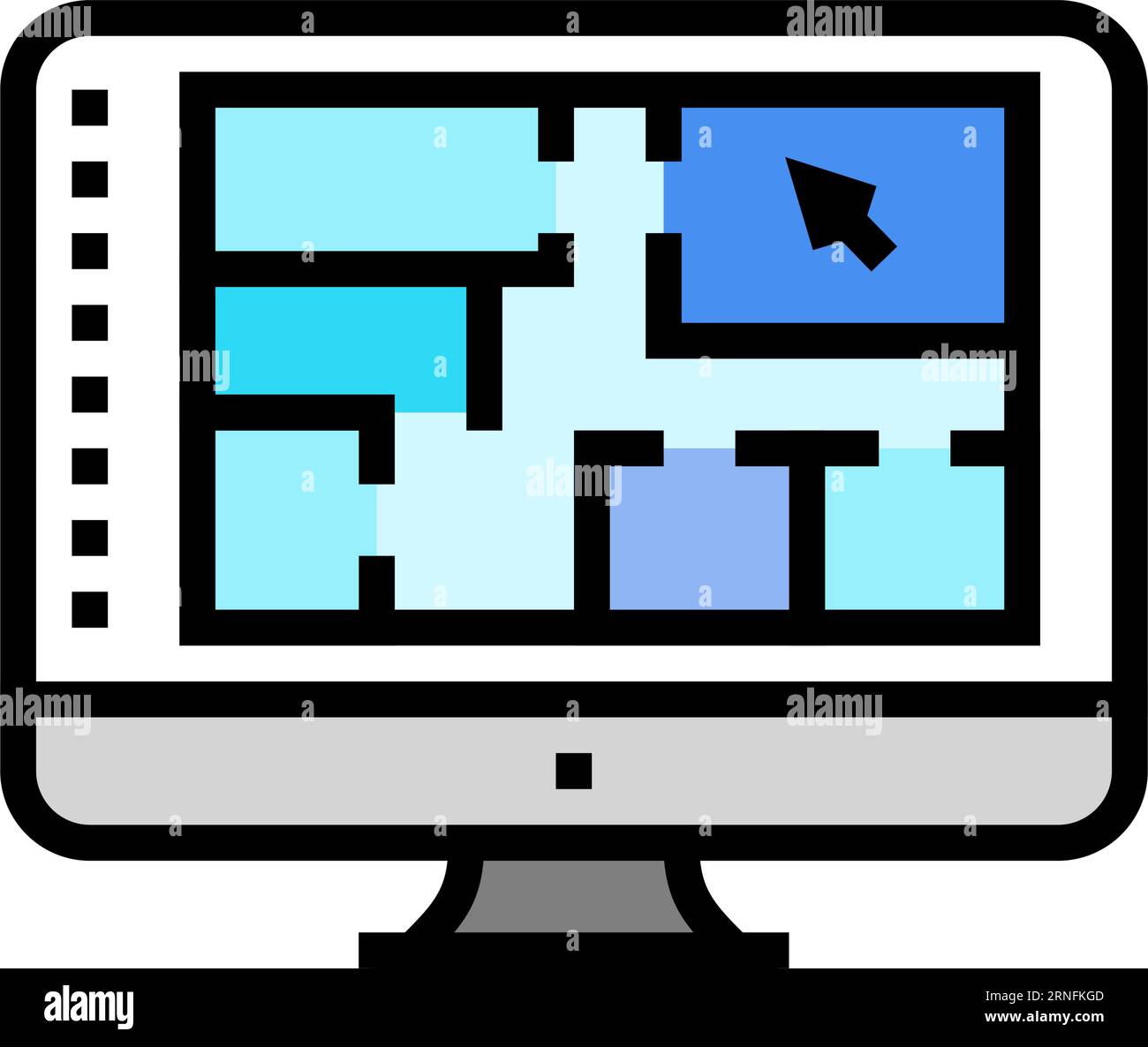 architectural plans drafter color icon vector illustration Stock Vector ...