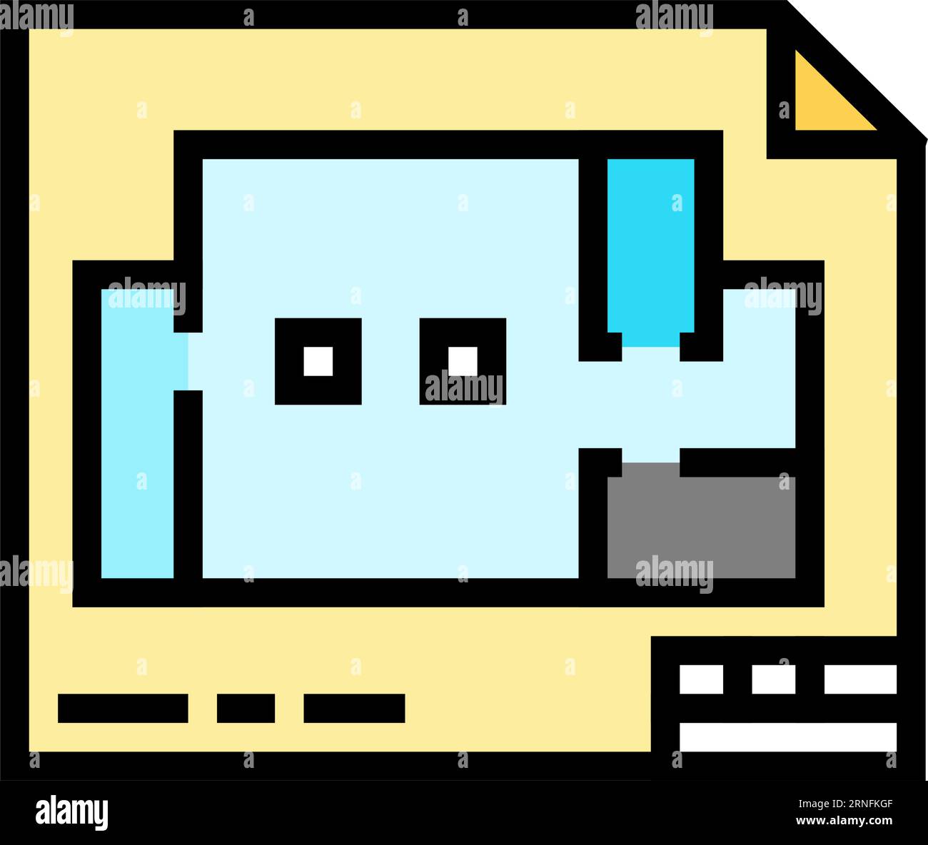 Floor Plans Architectural Drafter Color Icon Vector Illustration Stock Vector Image And Art Alamy