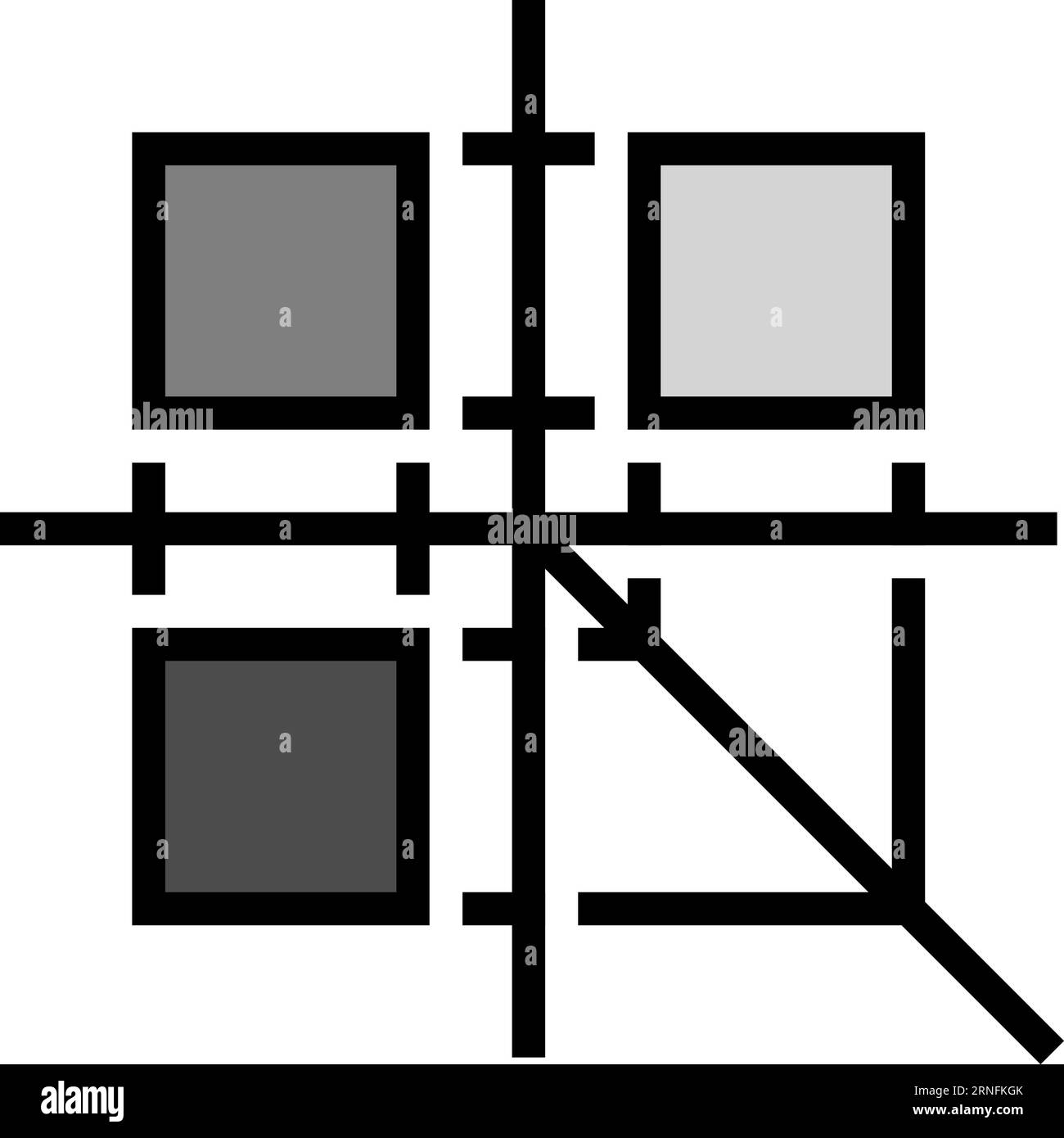 orthographic projections architectural drafter color icon vector ...