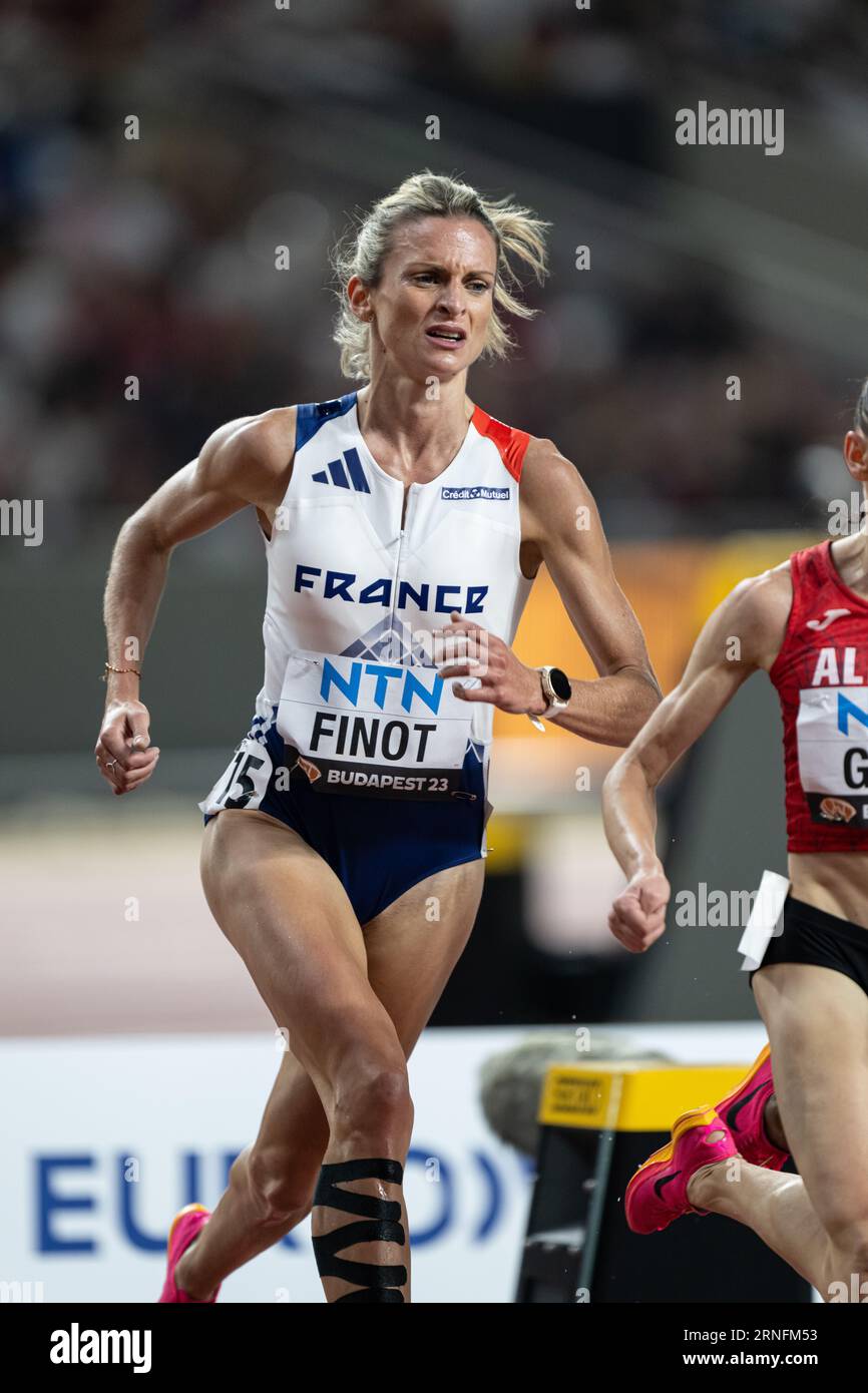 Alice Finot participating in the 3000 m Steeplechase at the World ...