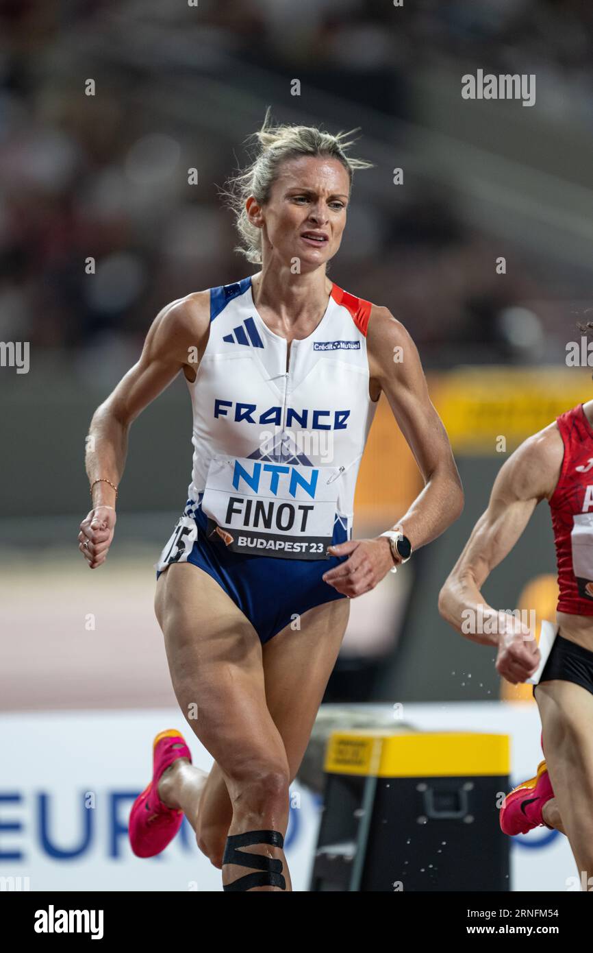 Alice Finot participating in the 3000 m Steeplechase at the World ...